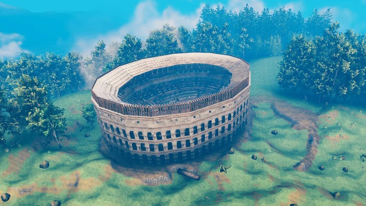 Valheim Fan Builds Massive Rome Colosseum Replica