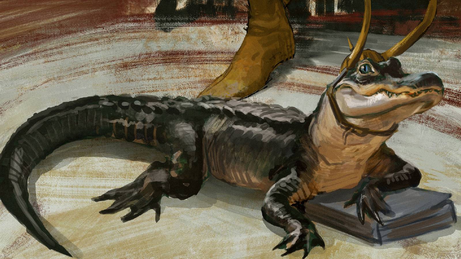 Alligator Loki Concept Art Had Blue Eyes To Match Tom Hiddleston’s