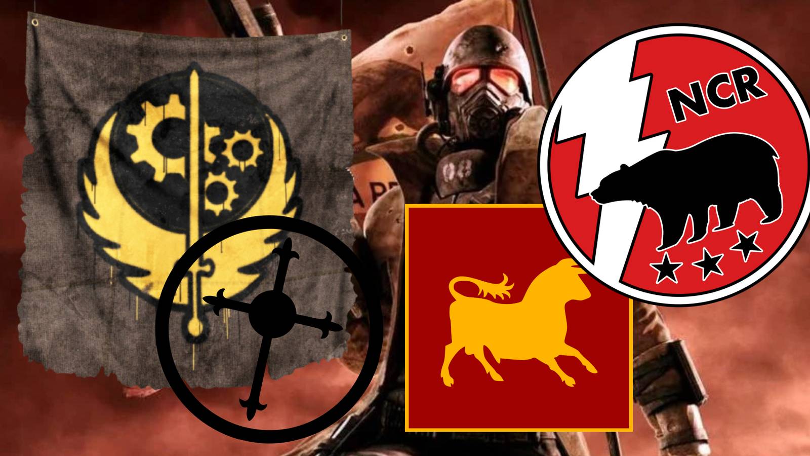 Fallout Ncr Logo Banner Of The Bear Classic NCR Flag At Fallout New