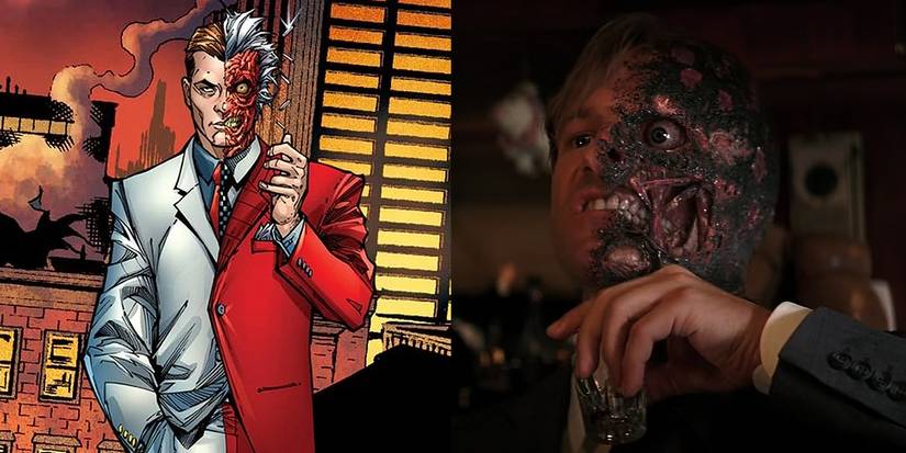 The Dark Knight: 10 Biggest Ways Two-Face Changed From The Comics