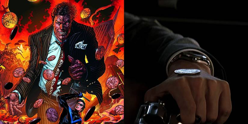 The Dark Knight: 10 Biggest Ways Two-Face Changed From The Comics