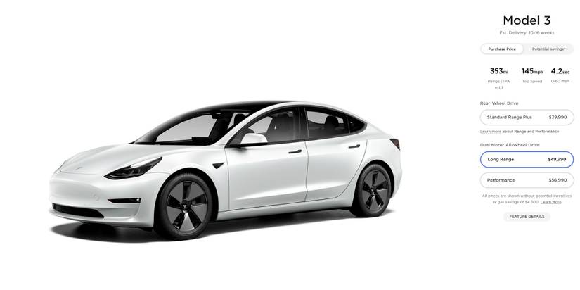 Tesla Increases Model 3 & Model Y Long Range Prices Again