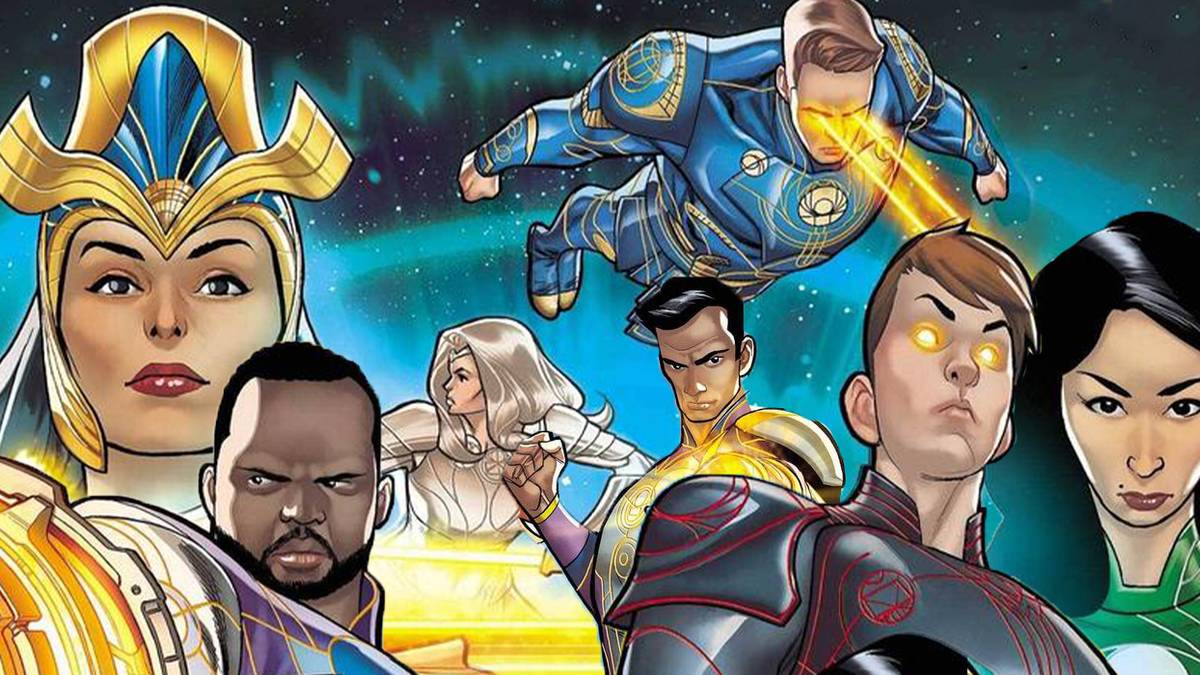 The MCU Eternals Unleash Their Powers in Marvel Comic Art