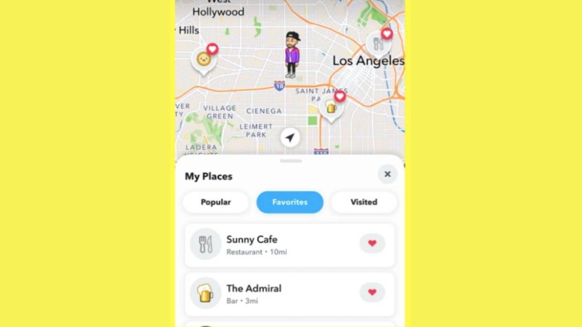 Snapchat My Places: How To Use, Bookmark Favorites & Find New Places