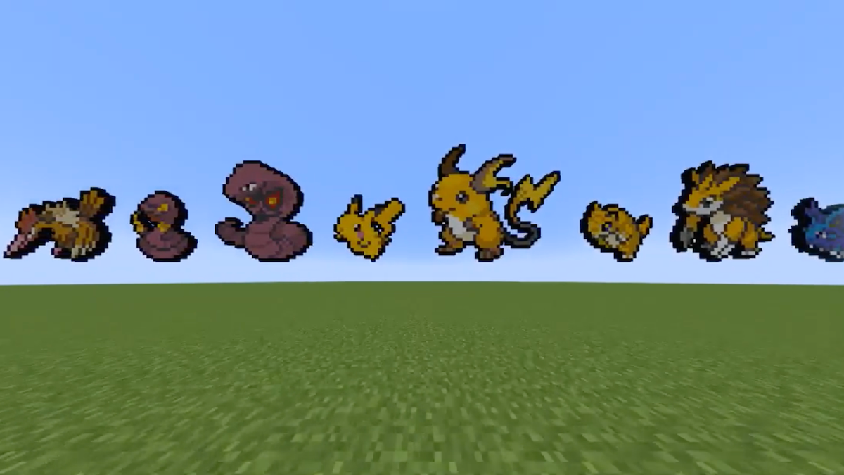 Minecraft Picteilín Ealaín Pokémon