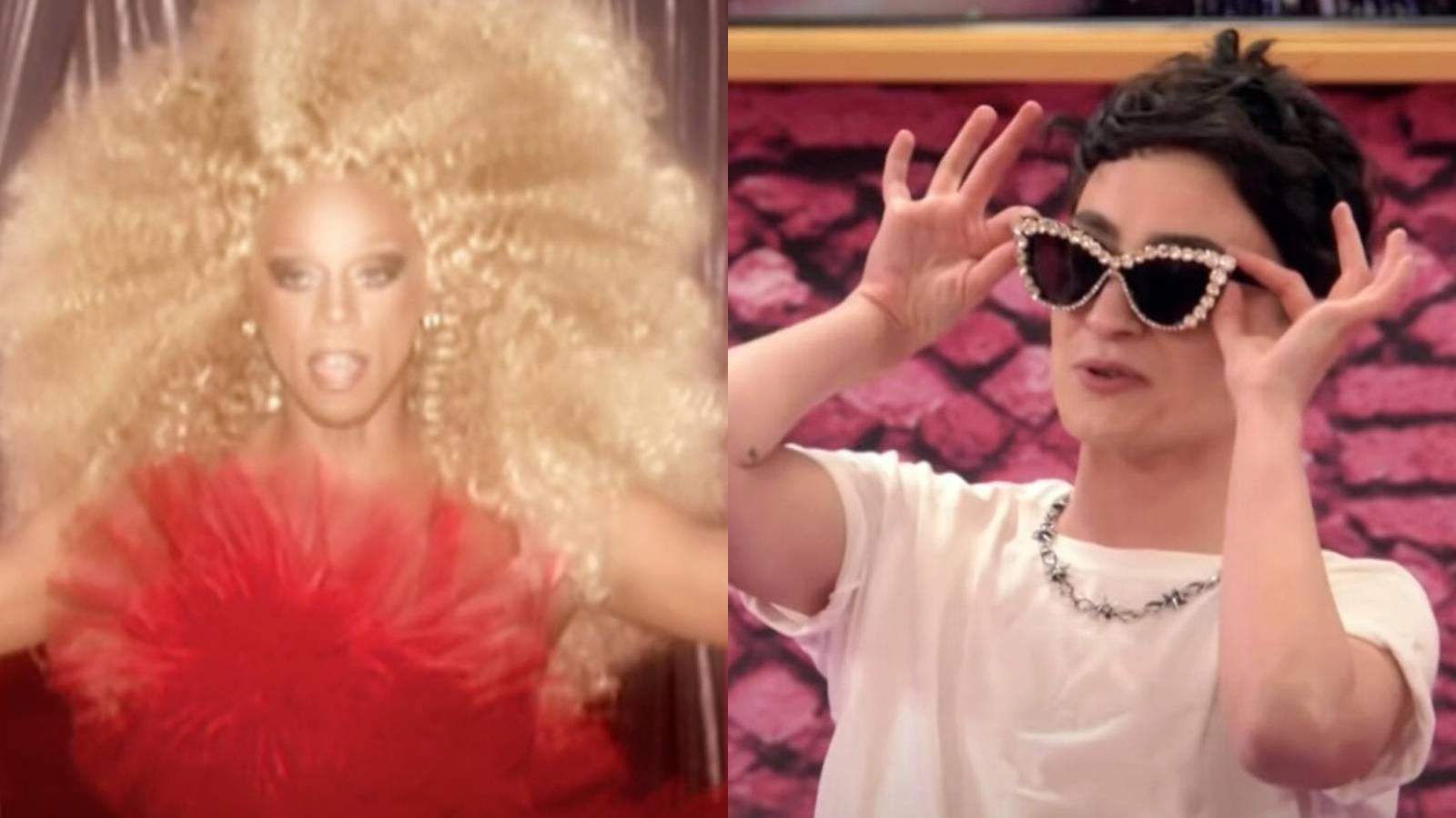 Rupaul Face Split Screen