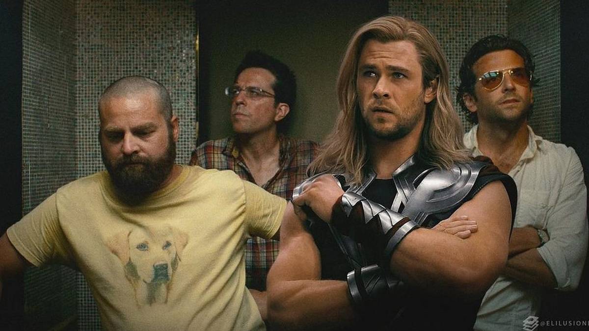 Thor Joins The Hangover Gang In Weird Crossover Art