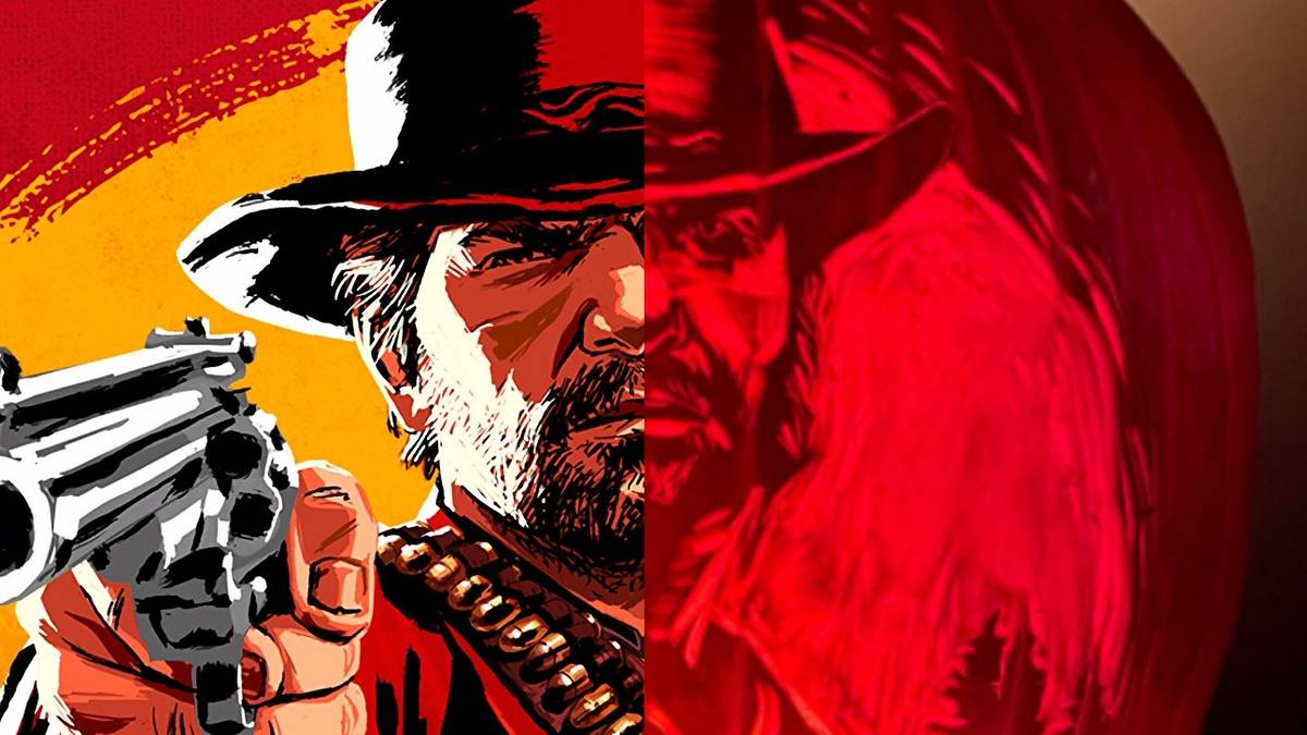Red Dead Redemption 2 Fan Carves Arthur Morgan Box Art Into A Pumpkin