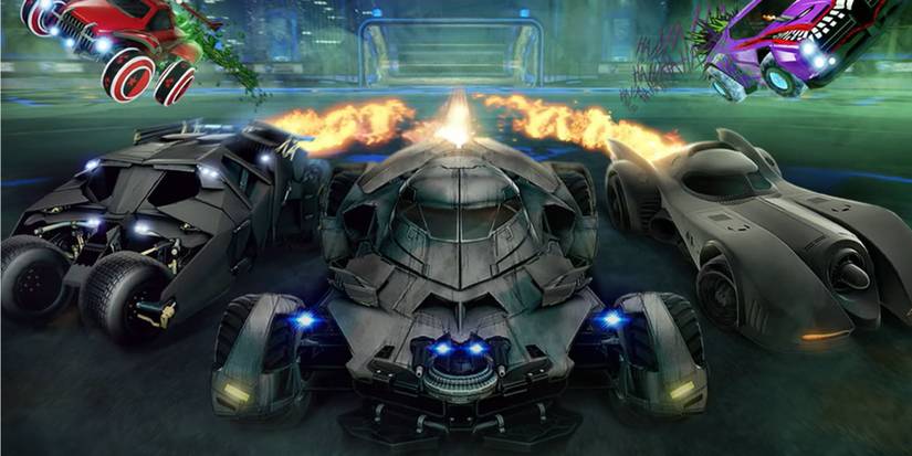 Rocket League's Three Batmobiles Return For Haunted Hallows Event