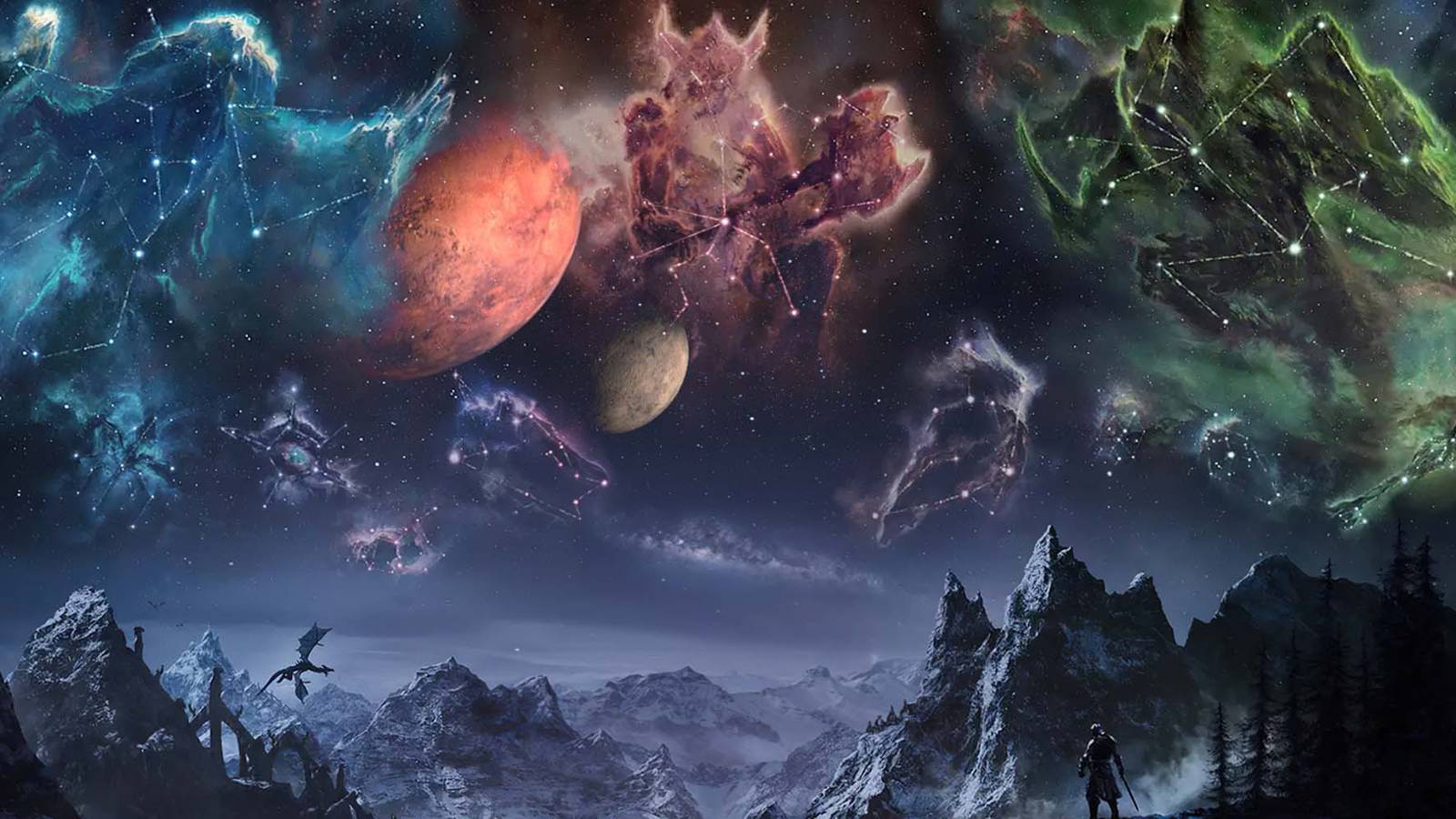 Skyrim's Night Sky: Constellations, Moons, & Lights Explained