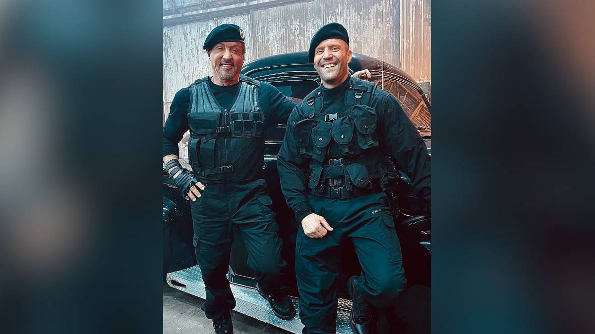 Sylvester Stallone & Jason Statham Reunited In Expendables 4 Set Photo
