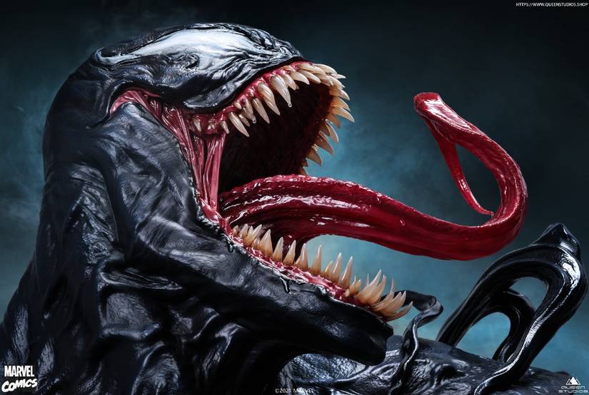Venom Becomes the Lethal Protector in Ultra-Realistic, Life-Sized Bust