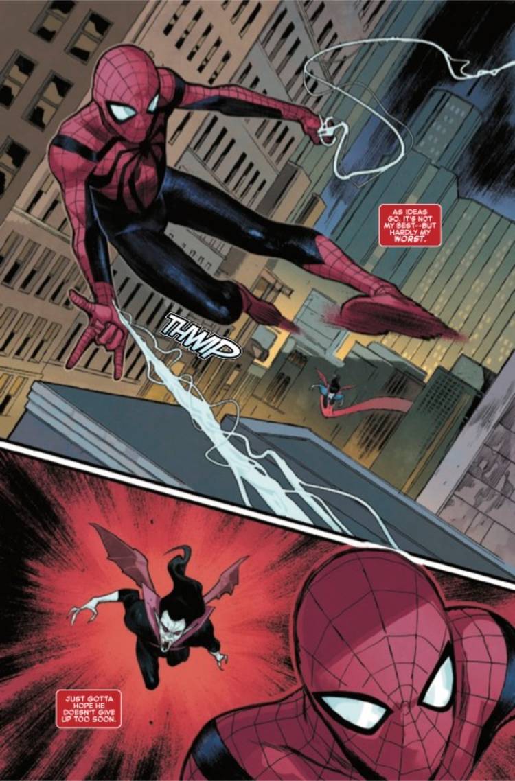 Morbius Battles the New Spider-Man Ahead of His Movie Debut