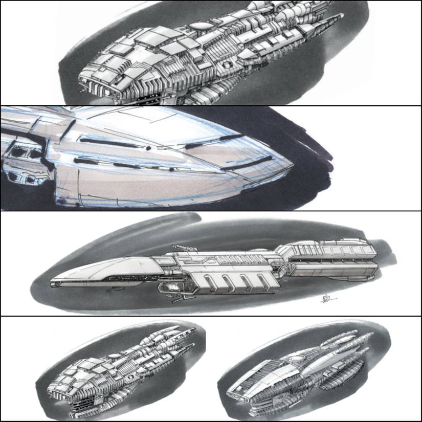 Battlestar Galactica: Early Versions Of The 2004 Ship Revealed
