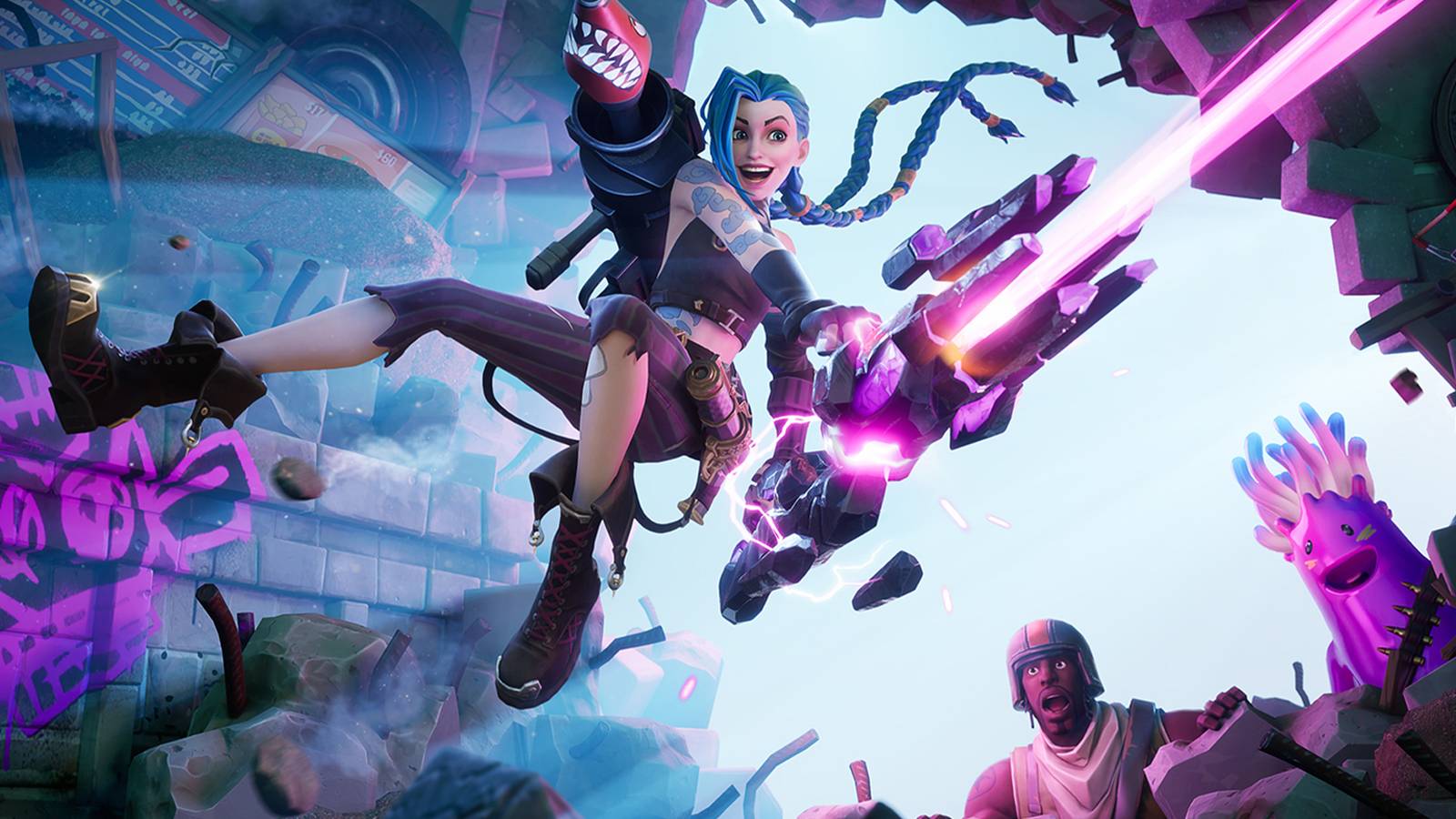 Fortnite Adds League of Legends Jinx Skin