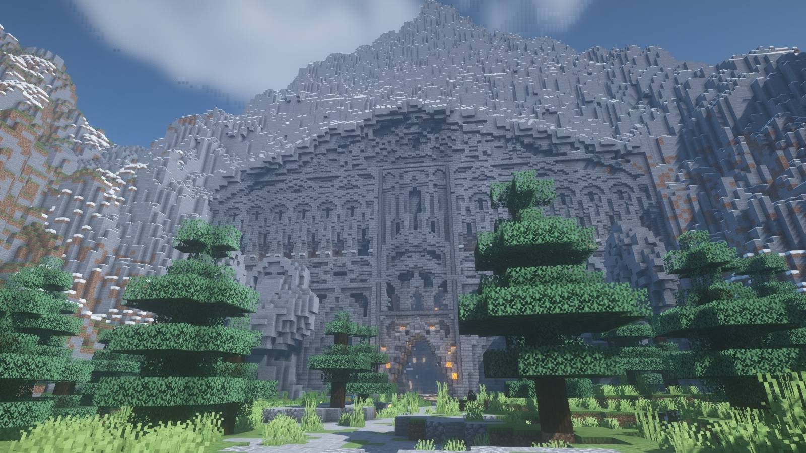 Minecraft Player's Mountain Kingdom Looks Like Dwarf Heaven