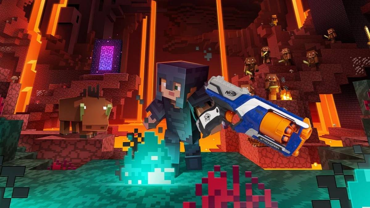 Minecraft Nerf Guns Bring Block-Breaking Pillager's Crossbow To Life