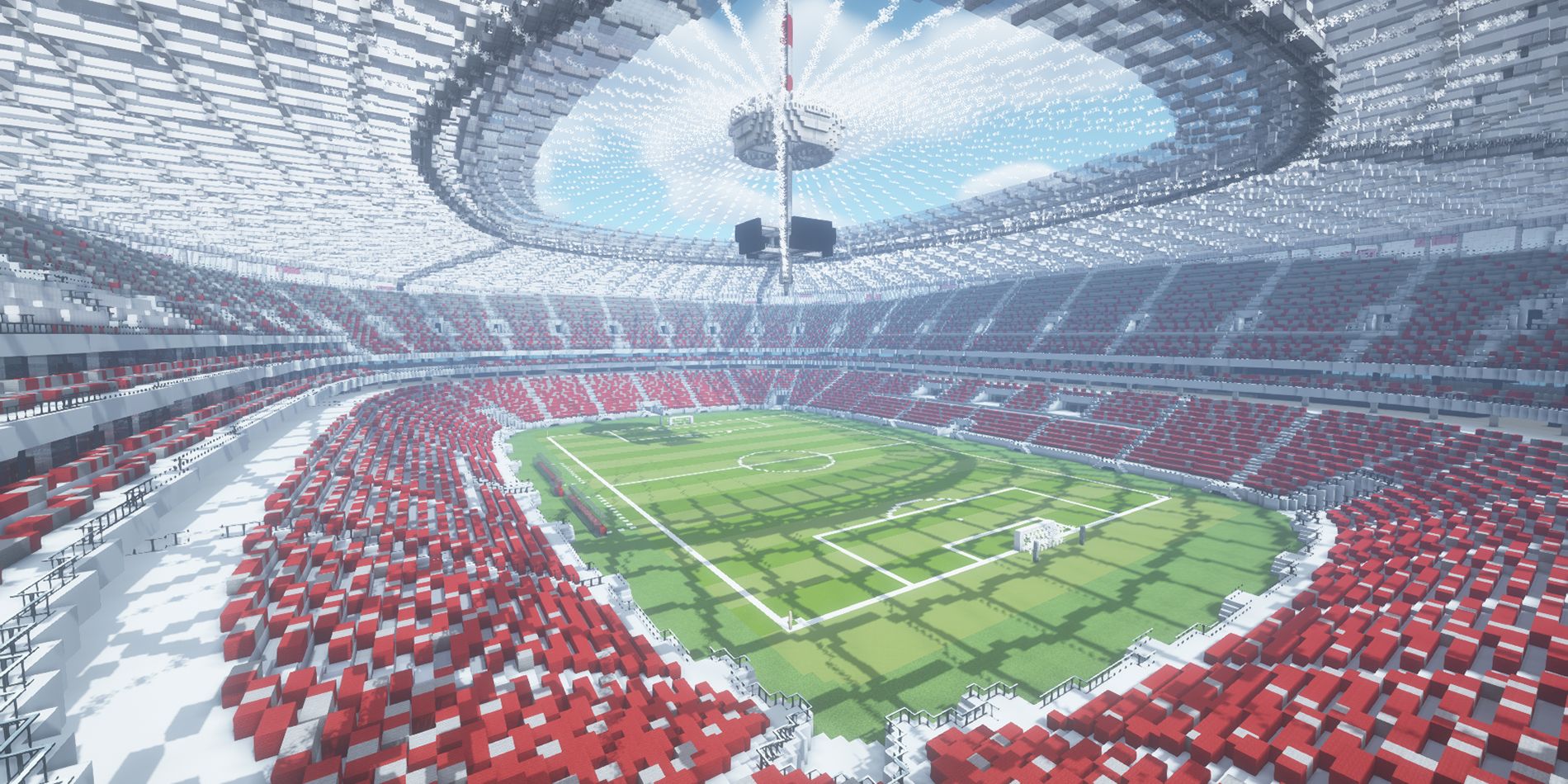 Estadio De Fútbol De Minecraft