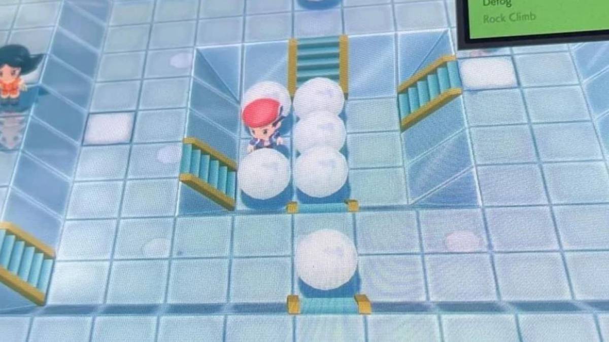 Pokémon Brilliant Diamond Snowpoint City Gym Puzzle Traps Trainer