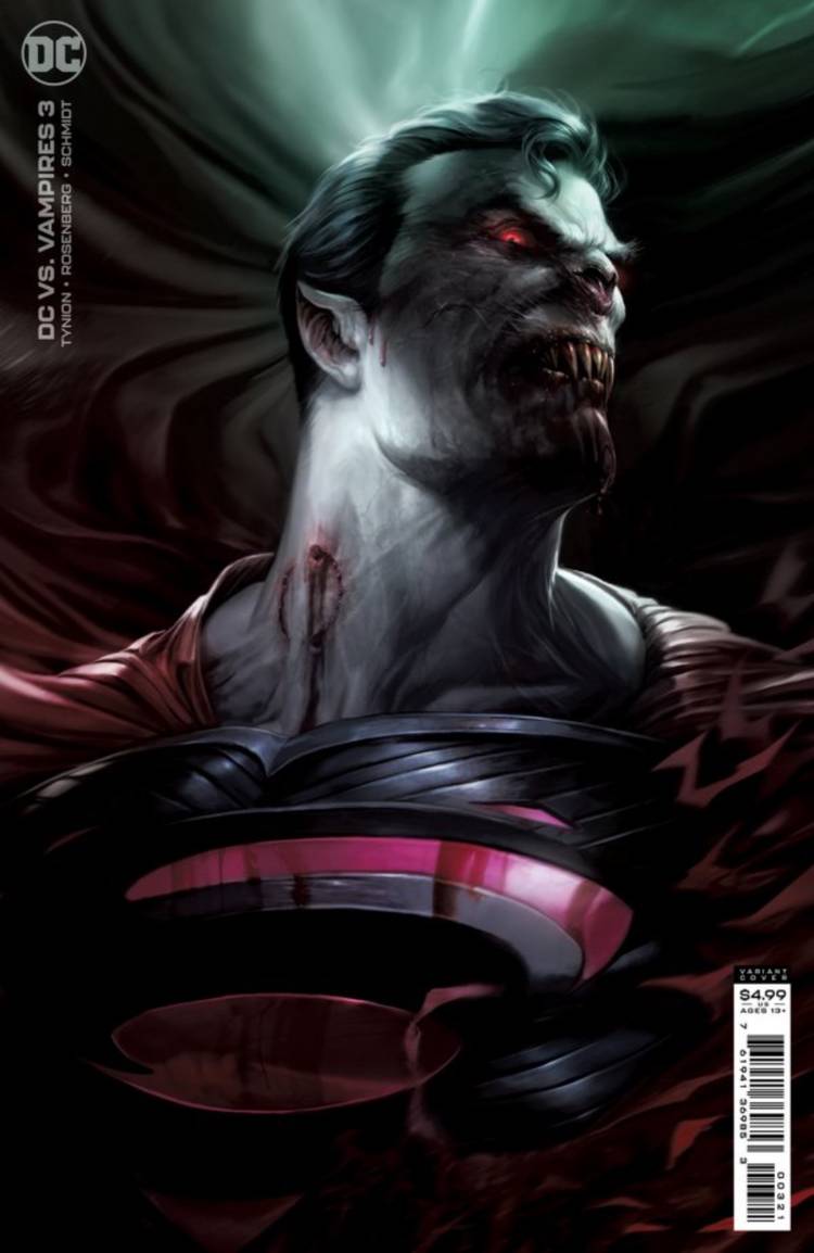 Superman Takes a Disgusting New Form in DC vs. Vampires Cover Art