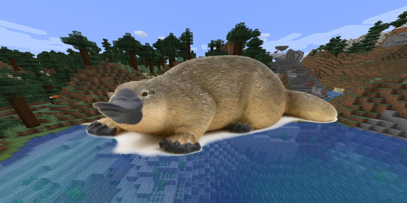 Minecraft Player Turns Axolotls Into Adorable Platypus Mobs