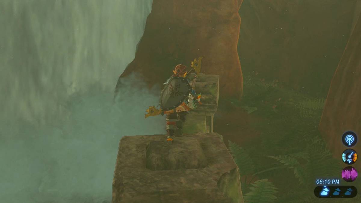 BOTW Glitch Uncovers World Of Waterfalls Under Shrine Of Resurrection