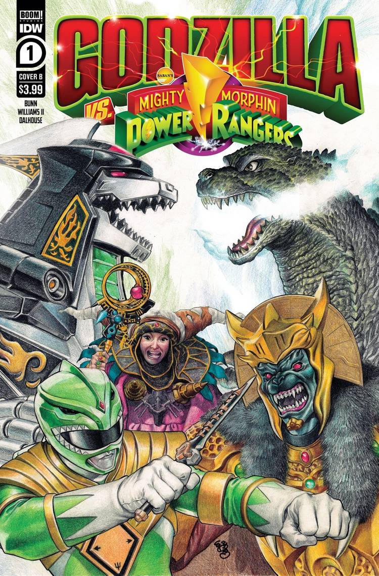 Godzilla Battles the Dragonzord in Epic New Power Rangers Crossover