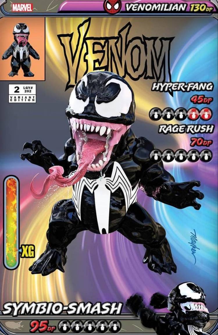 Venom Gets His Own Pokémon Cards in New Marvel Covers