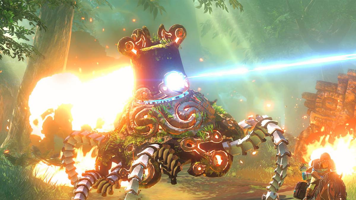 Breath Of The Wild Guardian Rocketed Into The Air By Cryonis Rune