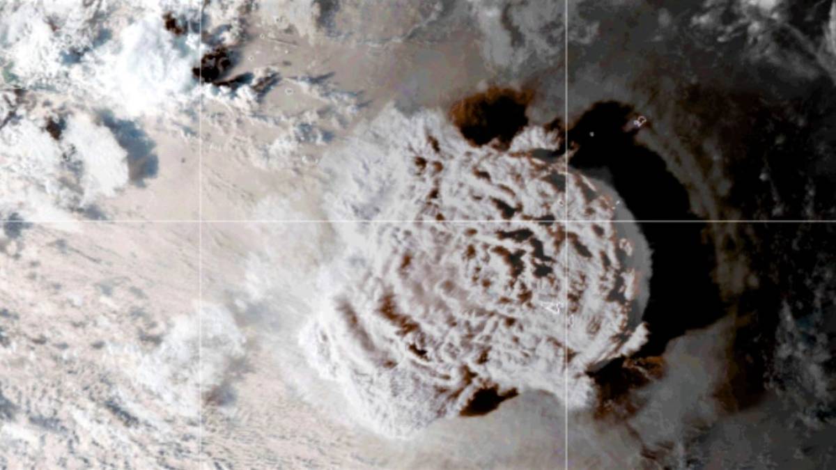 Watch The Massive Tonga Volcano Eruption From Space Thanks To NASA