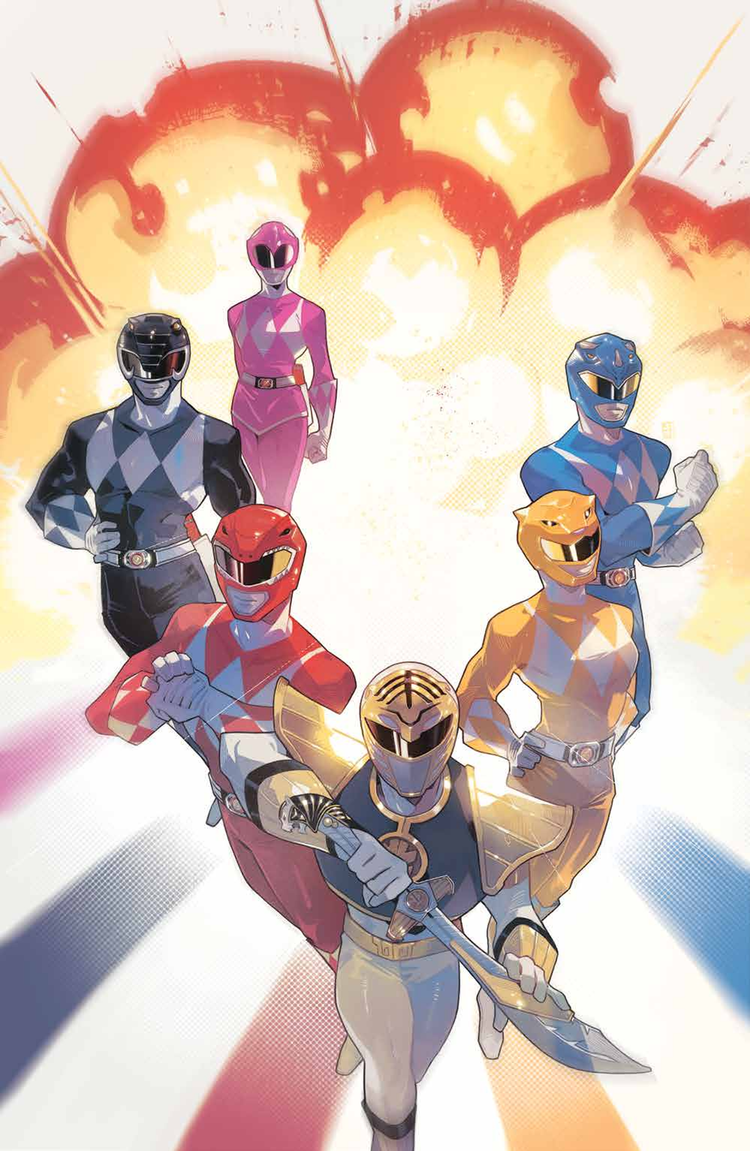 Power Rangers' Zordon Leads the Team in Epic New Battle Suit Cover Art