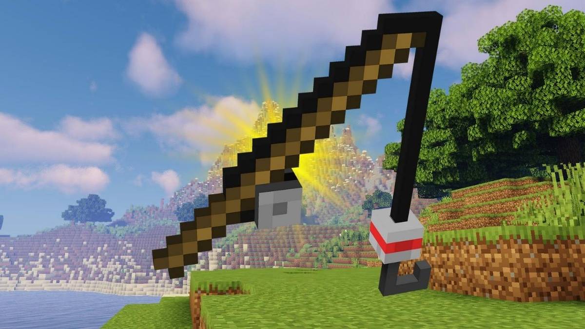 Minecraft Players Create A Very Powerful Slingshot Using Fishing Rods