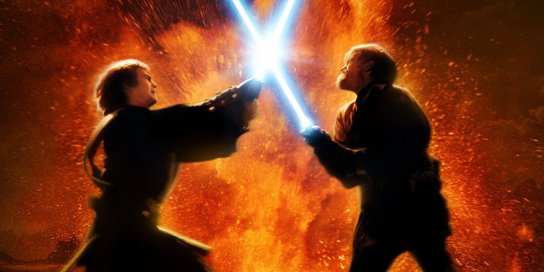 Star Wars Birthday Cake Recreates Anakin & Obi-Wan Fight On Mustafar
