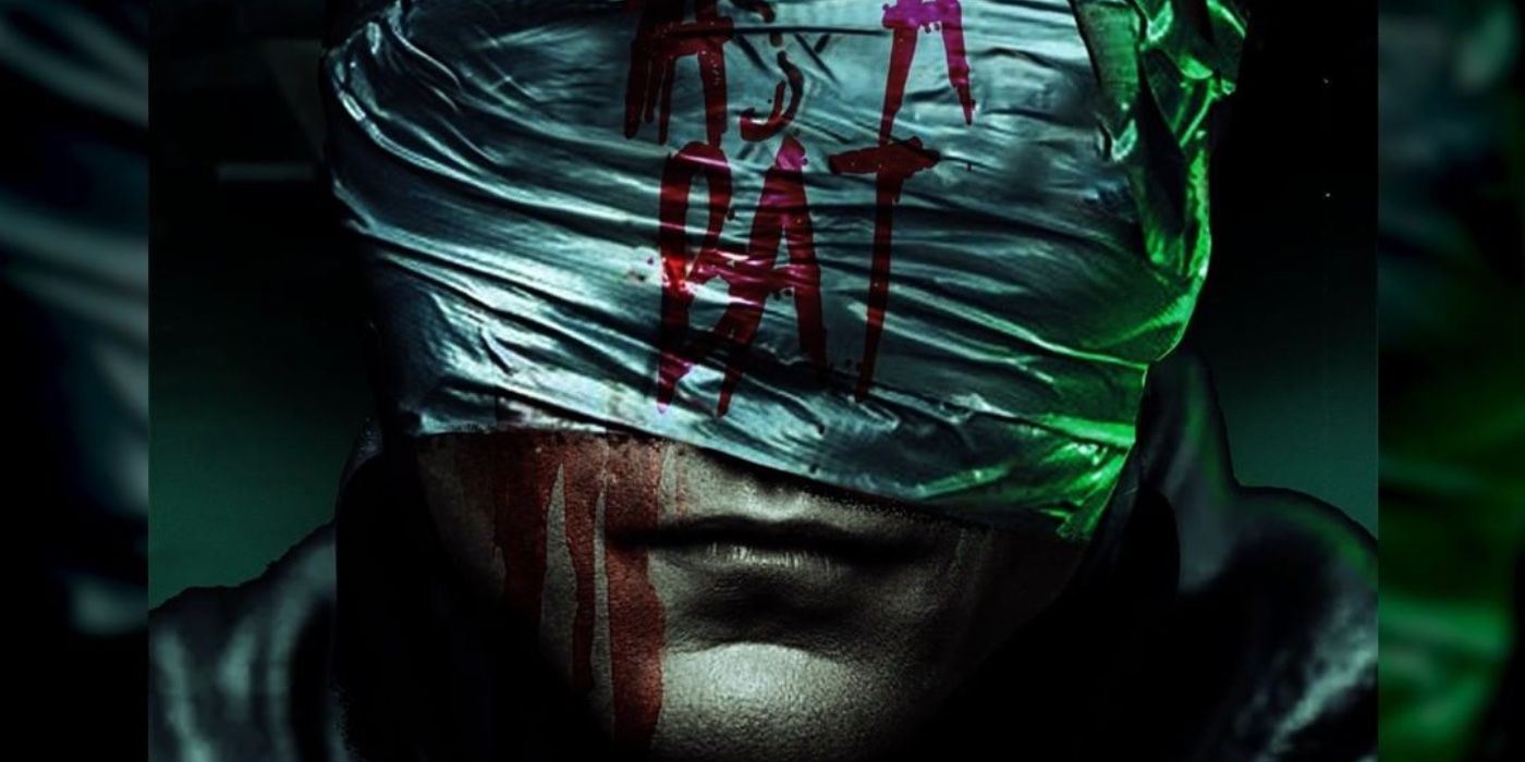 The Batman Fan Poster Shows Bruce’s Head Wrapped in Riddler’s Duct Tape