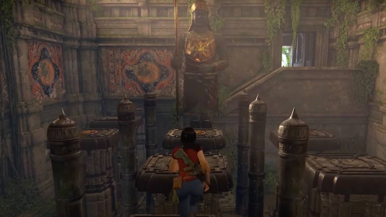 Uncharted: The Lost Legacy - How To Solve Axe Statue Floor Puzzles