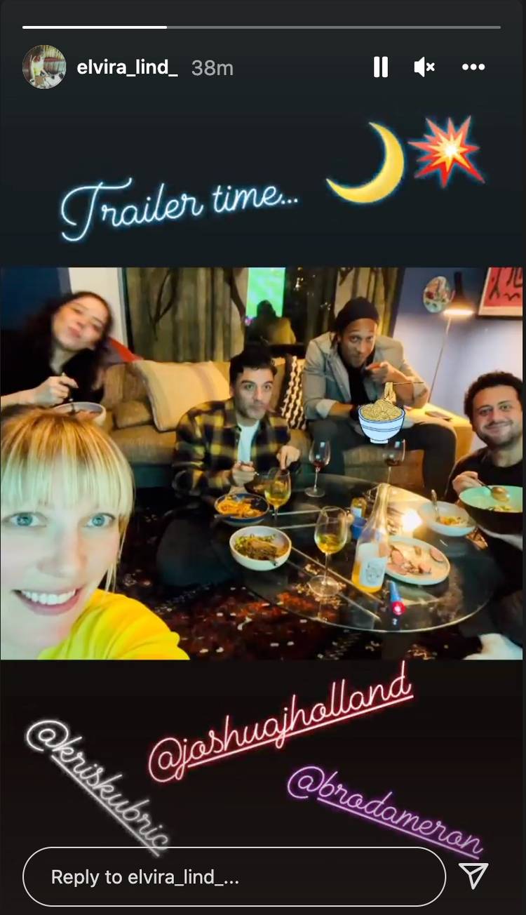 Oscar Isaac Reacts To Moon Knight Trailer With Friends In New Image