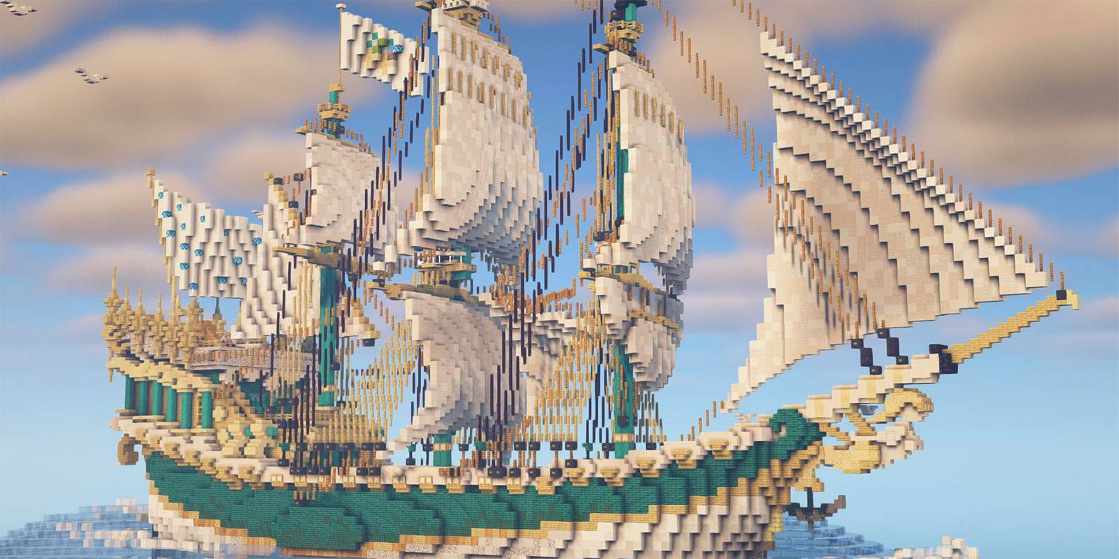 Minecraft Ship With Realistic CGI Waves Is Ready For Pirate Adventures