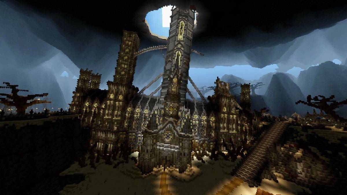 Minecraft Sunken City Build Shows Impressive Tilted Architecture