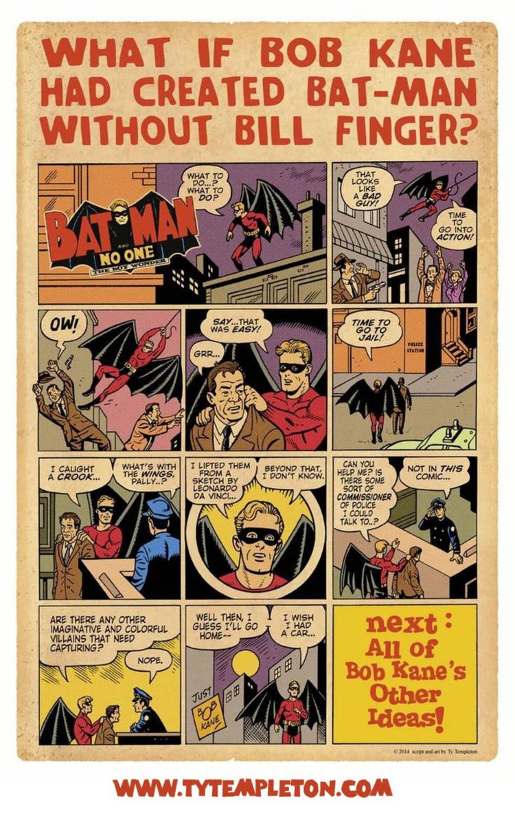 Batman Fan Art Confirms He'd Suck Without His Disrespected Co-Creator