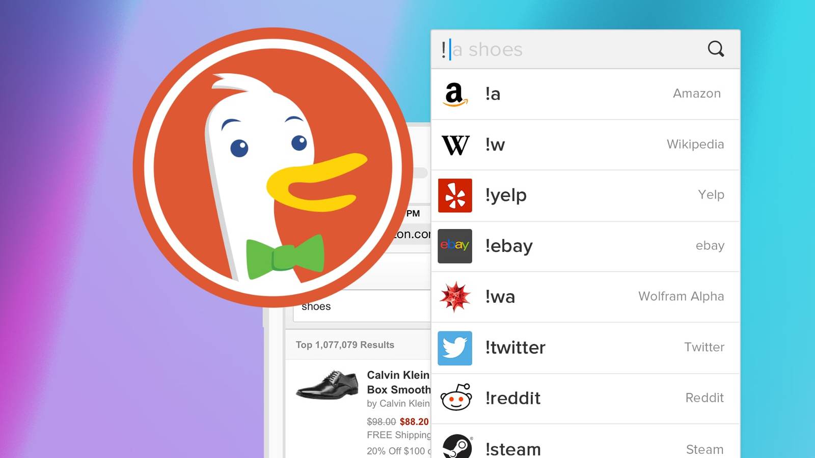 How To Quickly Search Google, Wikipedia & More From Duck Duck Go
