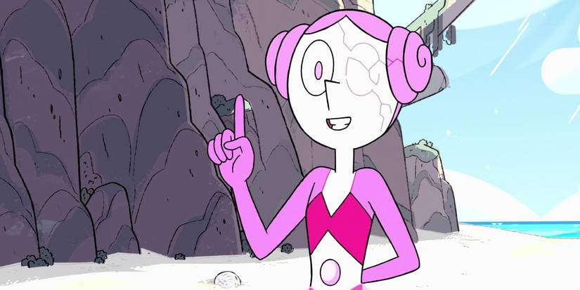 Why Steven Universe's Pink Pearl Is Nicknamed "Volleyball