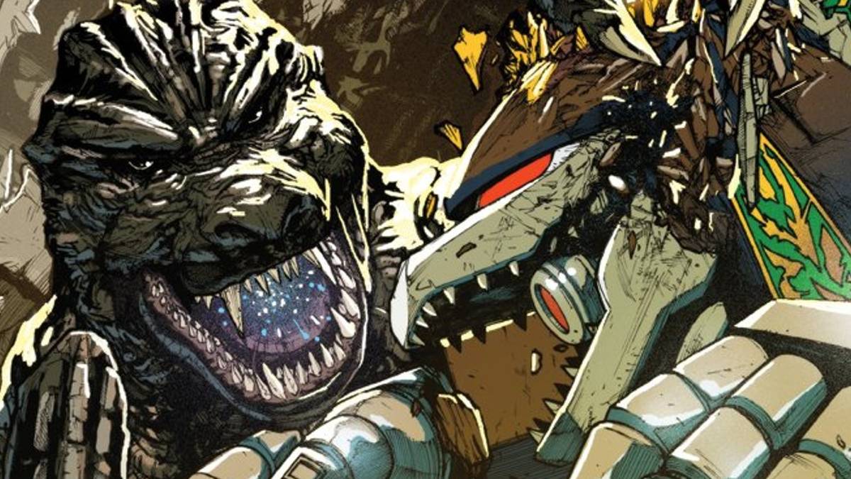 Godzilla Destroys Power Rangers' Dragonzord in Jaw-Dropping Cover Art