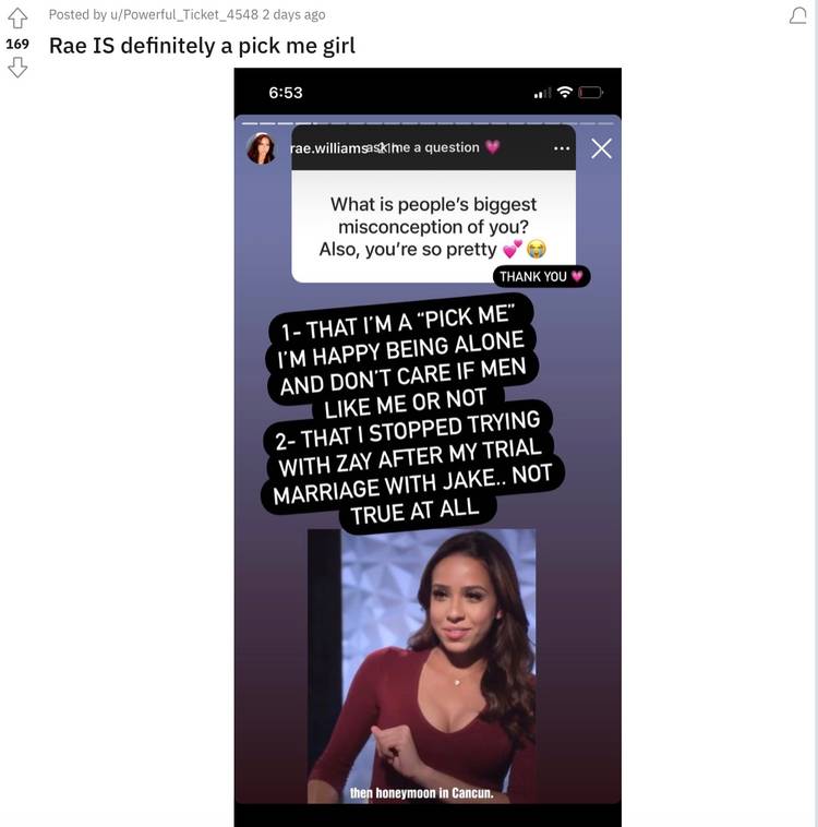 The Ultimatum: Why Rae Is Receiving Viewer Criticism After Filming