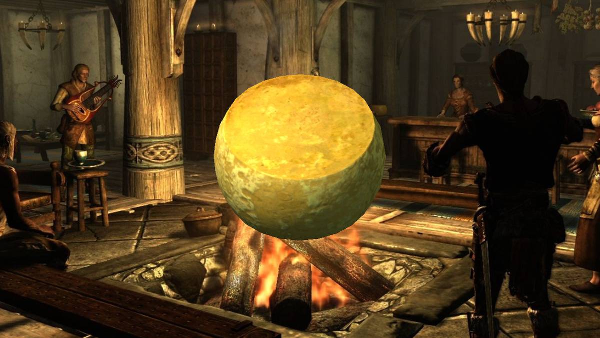 Skyrim Player Builds a House Made out of Cheese