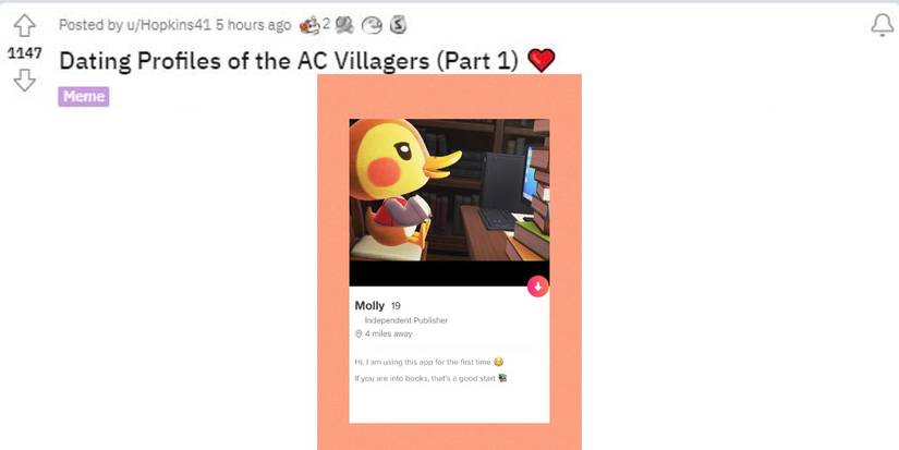 Animal Crossing Villagers Get Accurate Tinder Profiles Thanks To Fan
