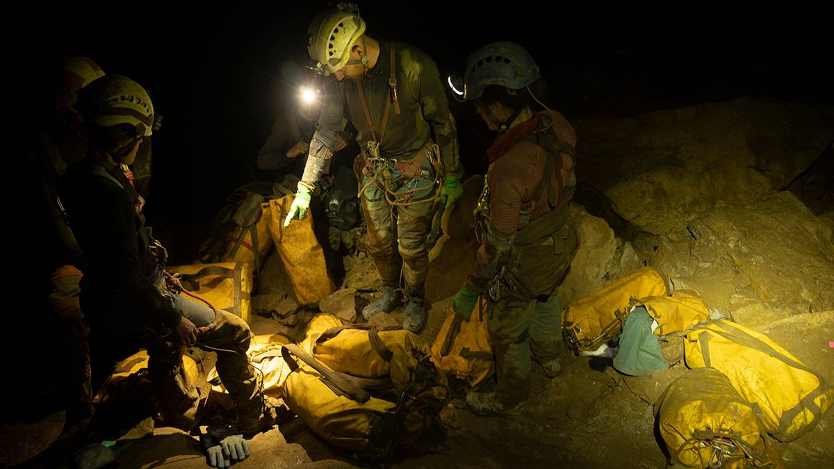 Descending Towards Darkness In Explorer: The Deepest Cave [EXCLUSIVE CLIP]