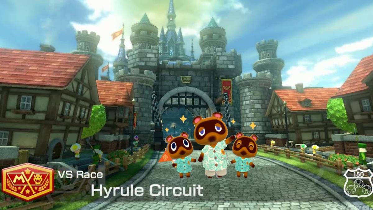 Mario Kart's Zelda Hyrule Circuit Gets Remade In Animal Crossing