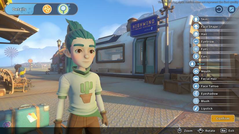 My Time At Sandrock's Most Original Character Customization Options
