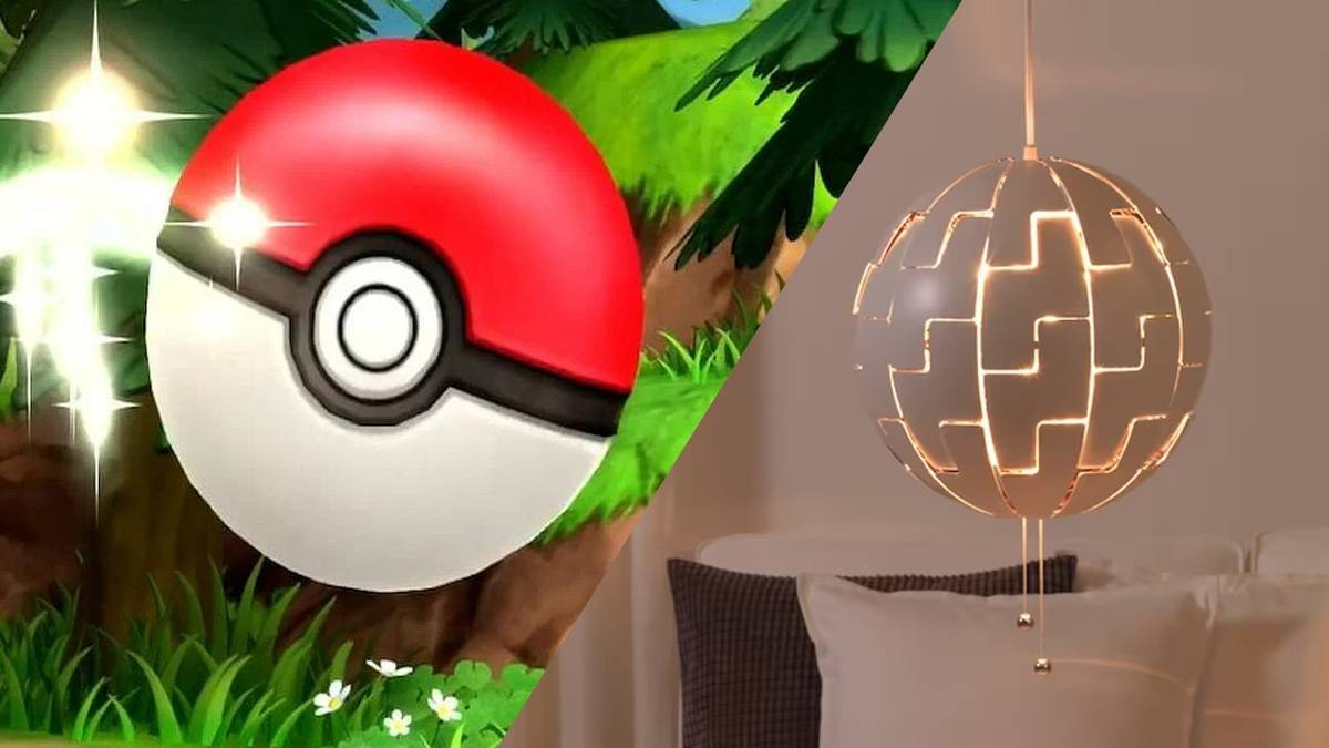 Fan-Created Pokémon Lampshade Is a Perfect Functioning Poké Ball