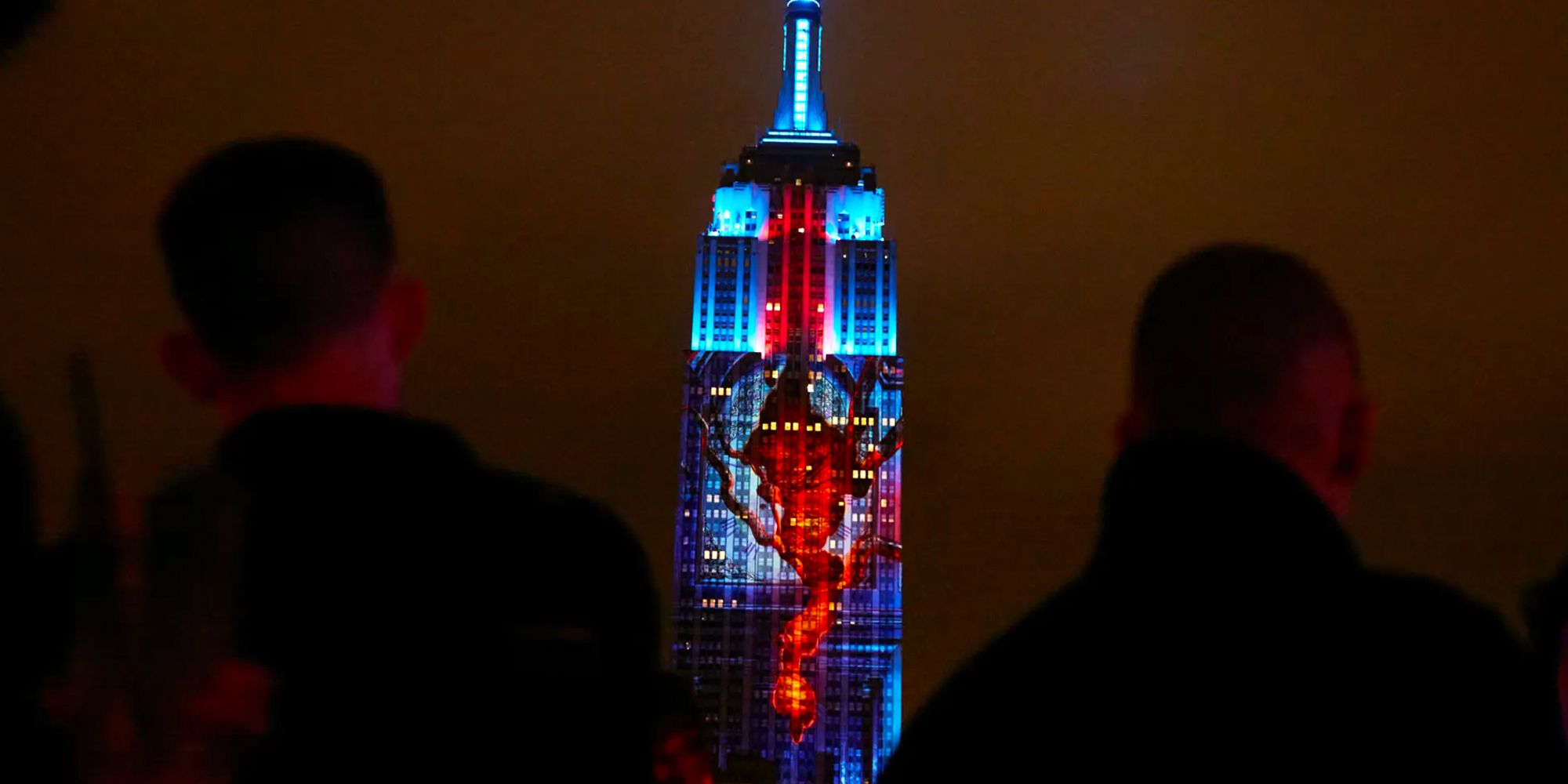 Stranger Things Light Show Turns Empire State Building Upside Down